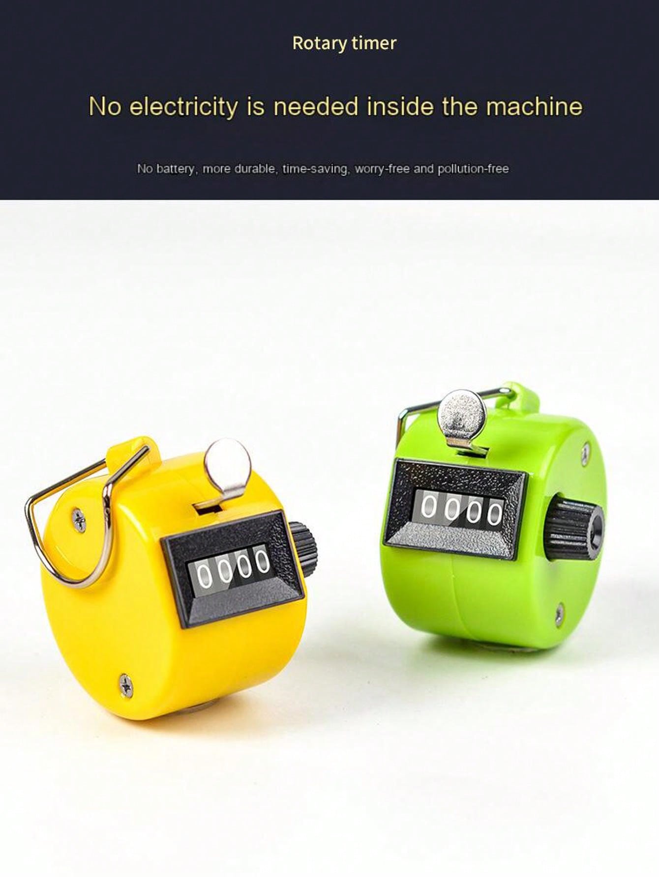 4 Digit Number Counters Plastic Shell Hand Finger Display Manual ...