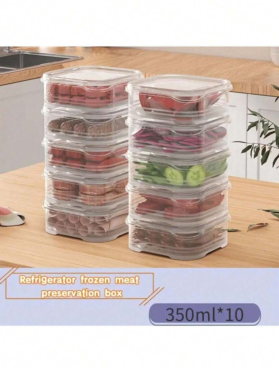 10pcs Refrigerator Freezer Storage Box For Food Classification ...