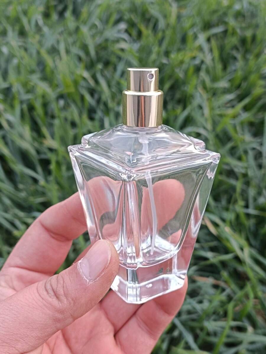 1pc High-End Glass Perfume Decanting Bottle 60ml Cone-Shaped Fragrance ...