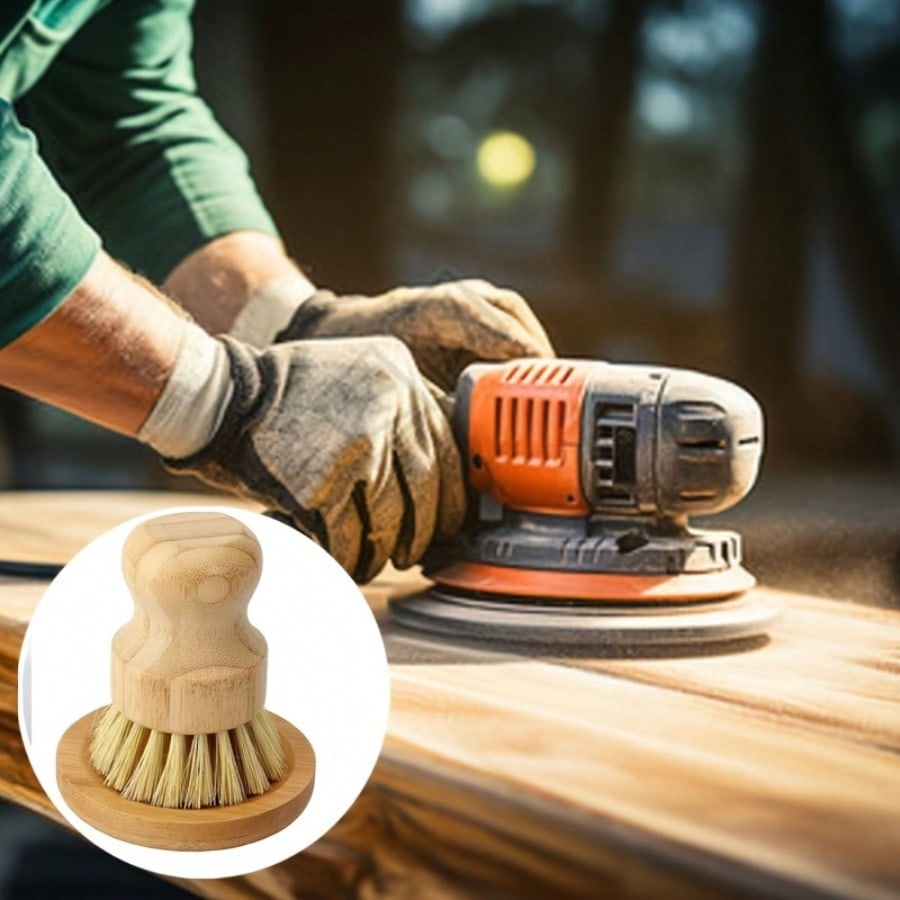 1pc Bamboo Utensil Scrub Brush, Kitchenware Cleaning Brush For Dishes ...