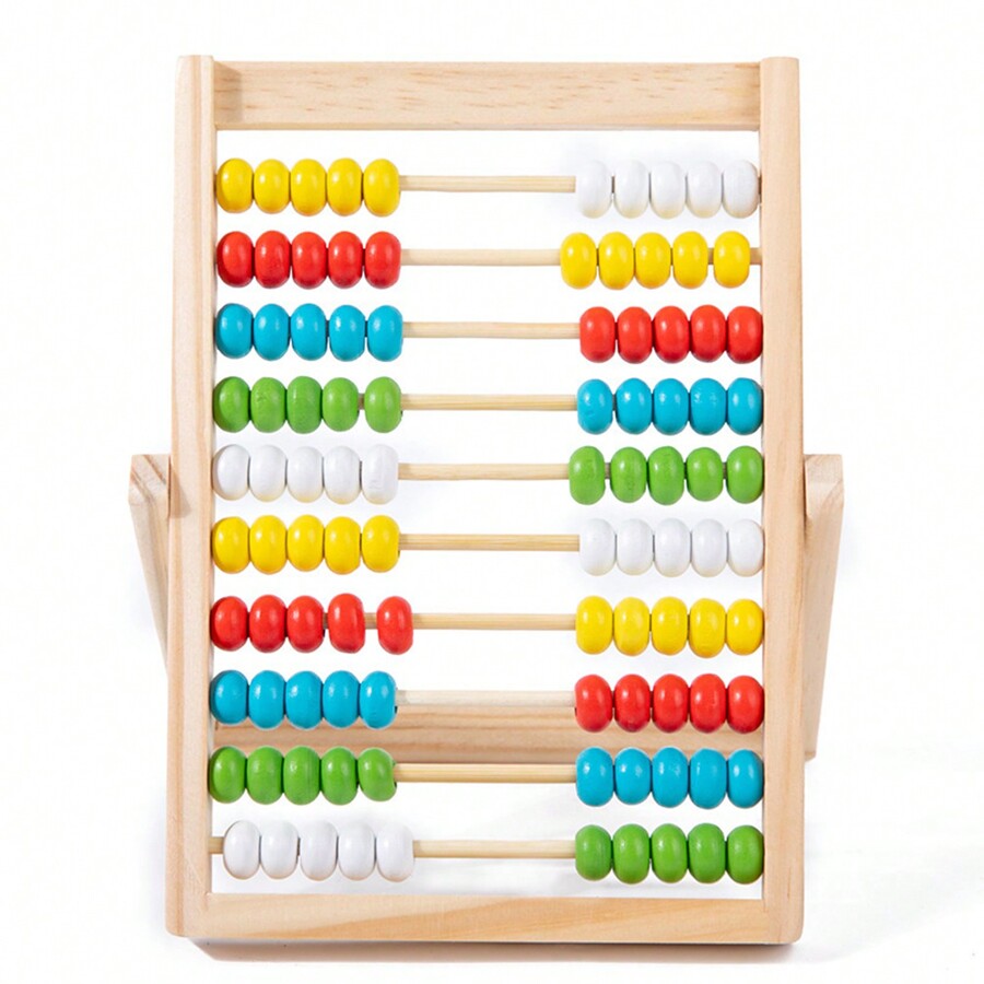 Wooden Abacus For Kids Math With Counting Sticks And Number Toys Cards ...