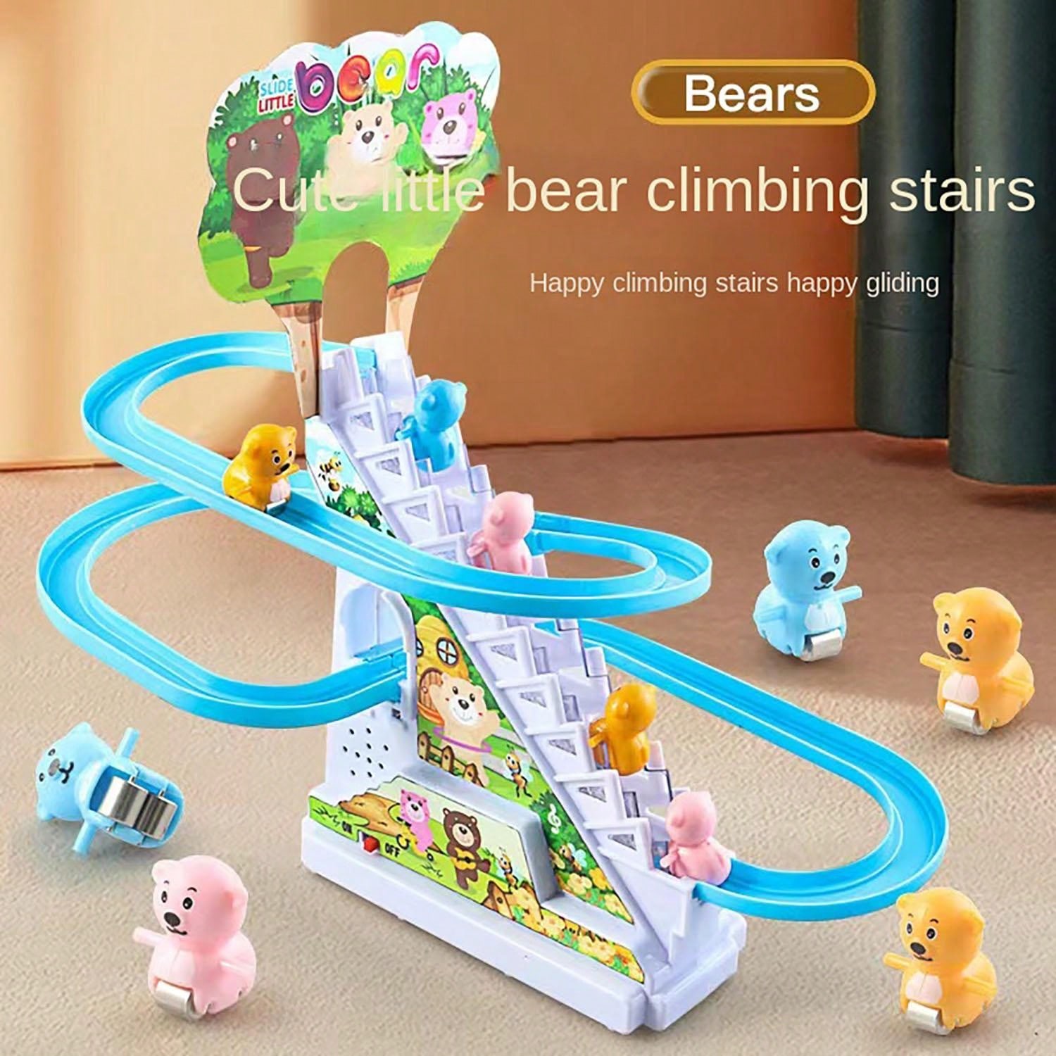 Lectric Duck Track Rail Racing Slide Piggy Climbing Stairs Baby Toy LED ...