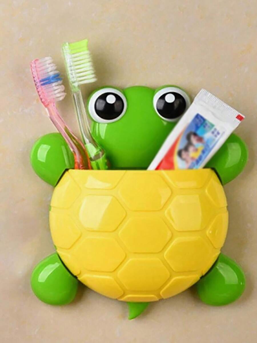 1pc Adorable Turtle Shaped Toothbrush Holder With Strong Suction Cups ...