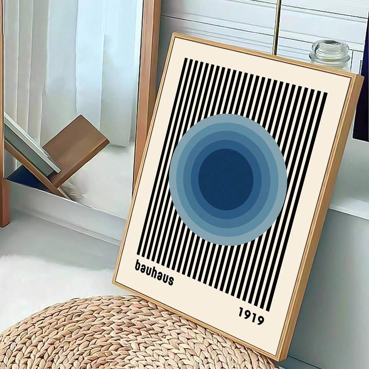1 Peça Póster De Lona, Póster De La Exhibición De Bauhaus, Arte De ...