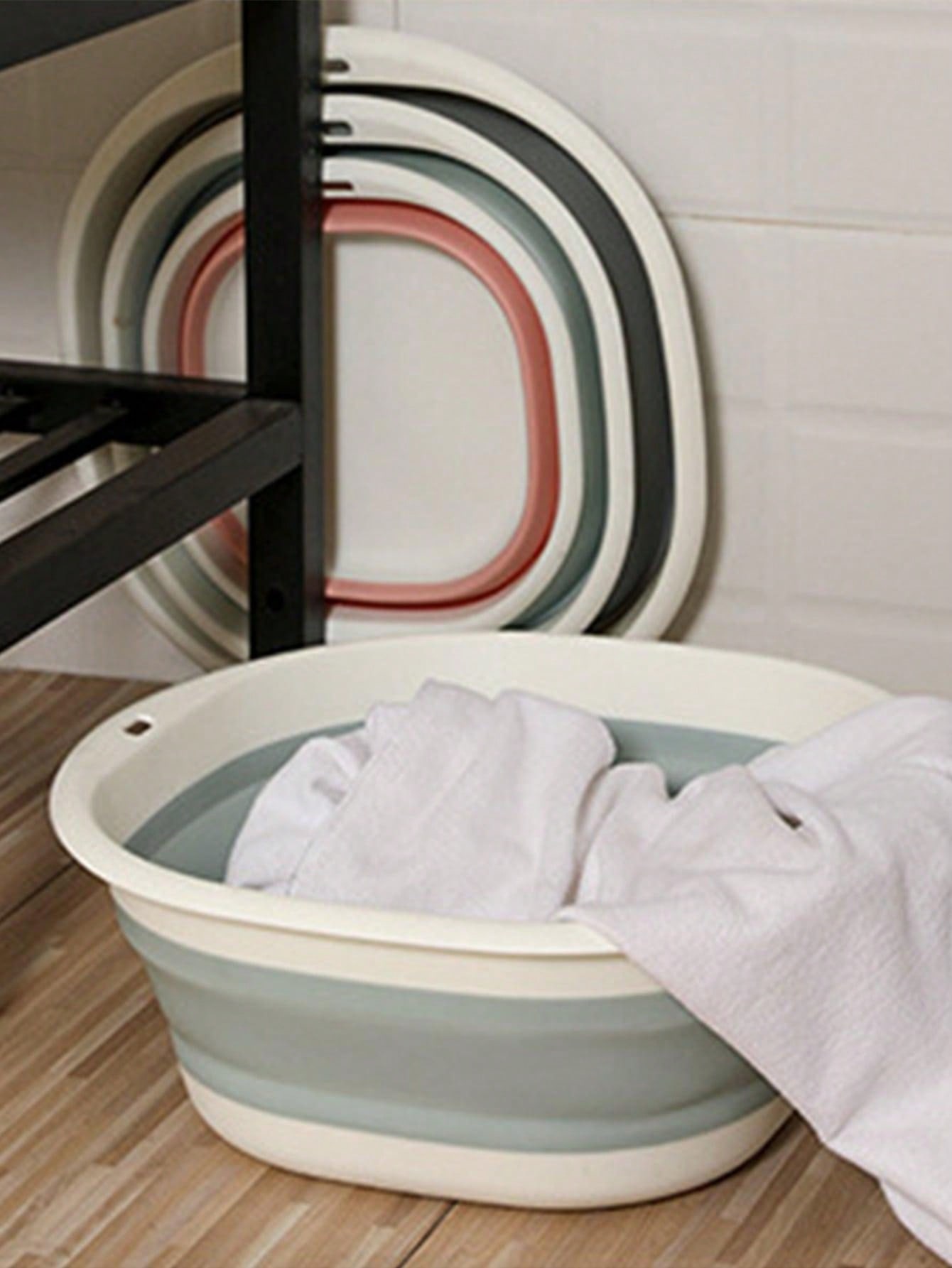 Foldable Basin Rack & 3pcs Different Sized Retractable Wash Basin Set ...