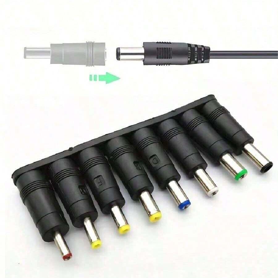 8-In-1 Power Adapter Connector, 5.5*2.1mm Male Connector, Multi ...