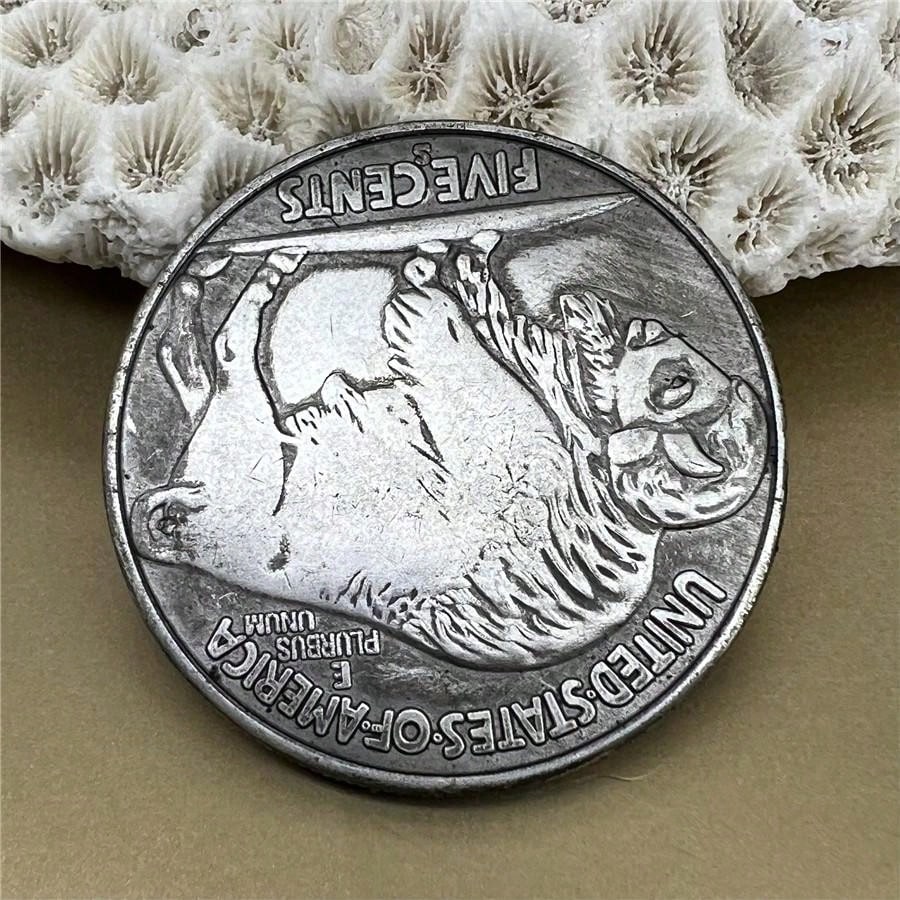 1913 Wandering Coin Sky Wolf Replication Pyramid Egypt God Anubis Horus ...