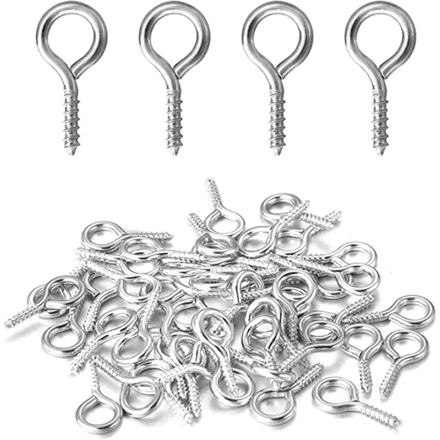 100pcs Eye-Shaped Metal Eyelets - Perfect For Hanging Hooks And Self ...