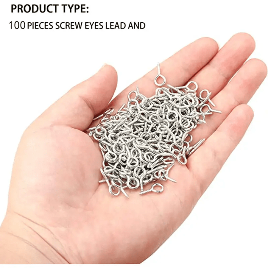 100pcs Eye-Shaped Metal Eyelets - Perfect For Hanging Hooks And Self ...