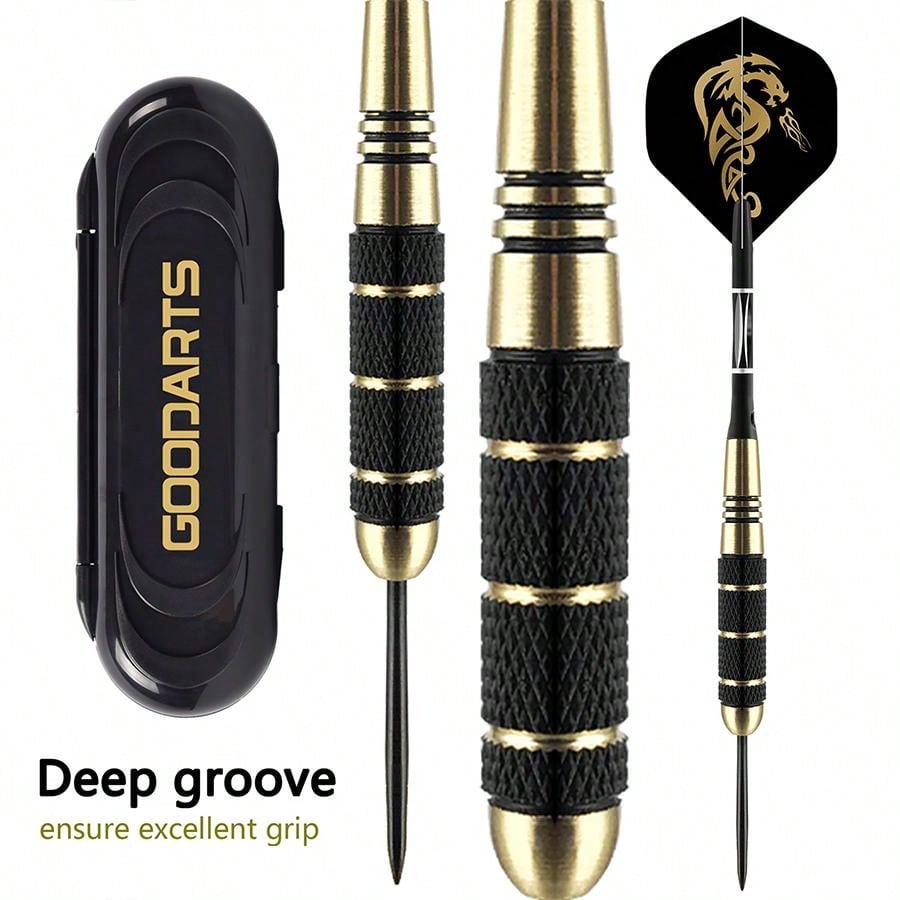 1pc Copper Dart Set, Black And Gold Color, Durable And Shockproof, In A ...