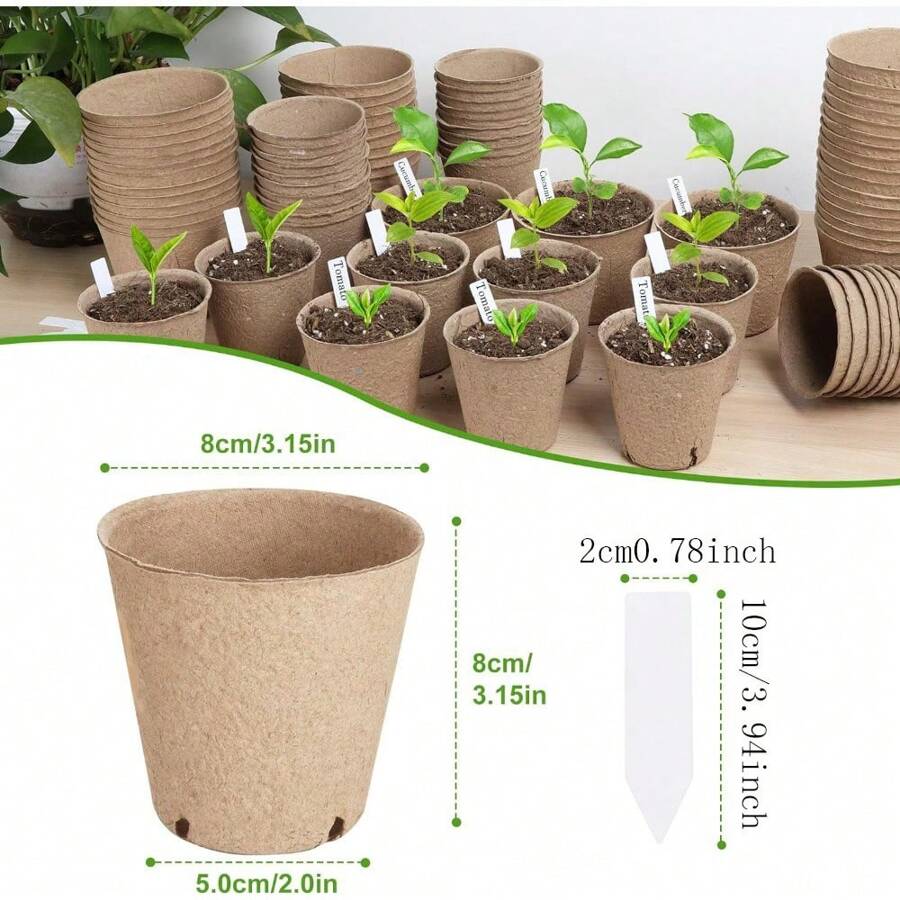 Macetas Orgánicas De Turba Maceta De Vivero De 3 15 Pulgadas Macetas