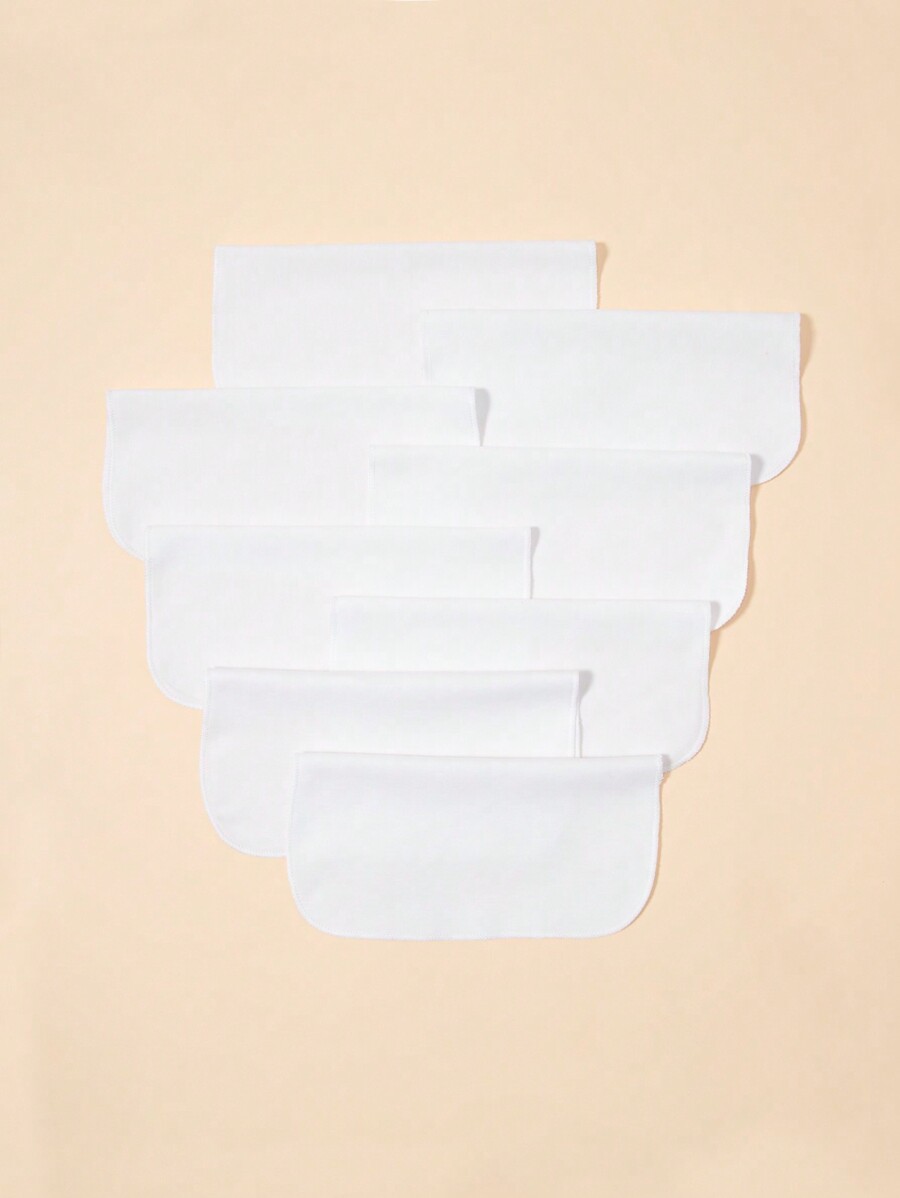 8pcs Baby Drool Bibs & Multi-Use Square Towels | SHEIN UK