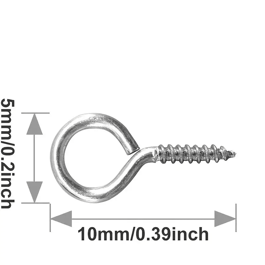 100pcs Eye-Shaped Metal Eyelets - Perfect For Hanging Hooks And Self ...