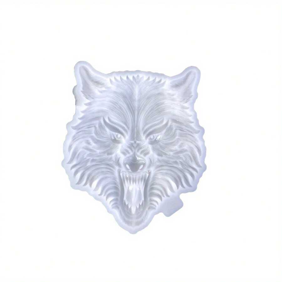 3D Wolf Head Silicone Resin Molds, Large Animals Statue Making Epoxy ...
