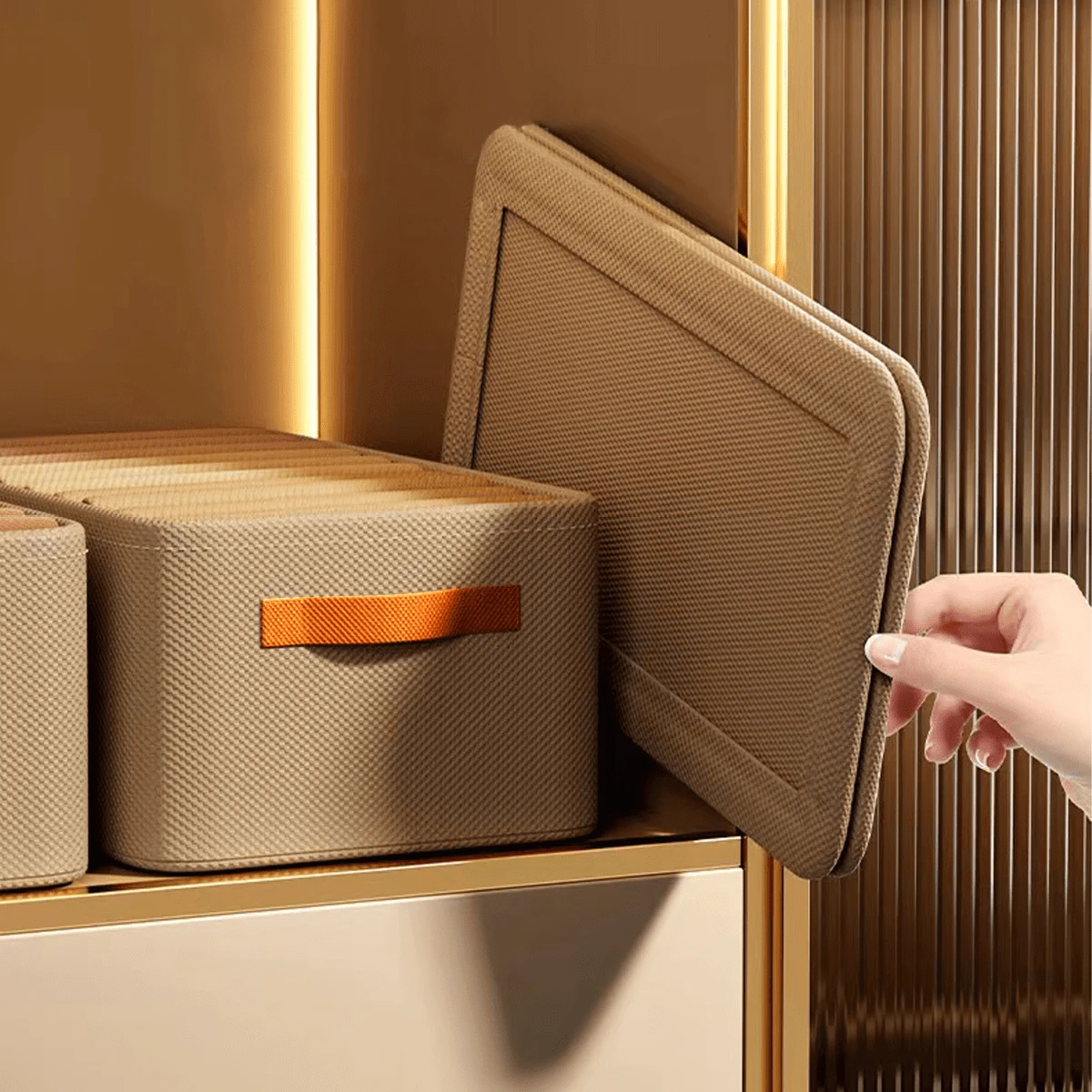 1pc Storage Box, Large-Capacity Household Storage Box, Steel Frame ...