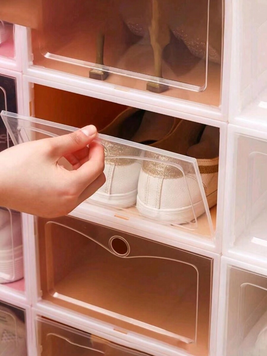 1pcShoe Storage Box, Transparent Plastic Dust-Proof And Moisture-Proof ...