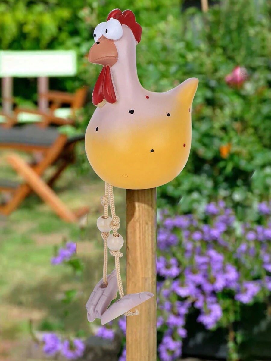 1PC Funny Chicken Garden Decor Resin Statues Home Farm Yard Decorations ...