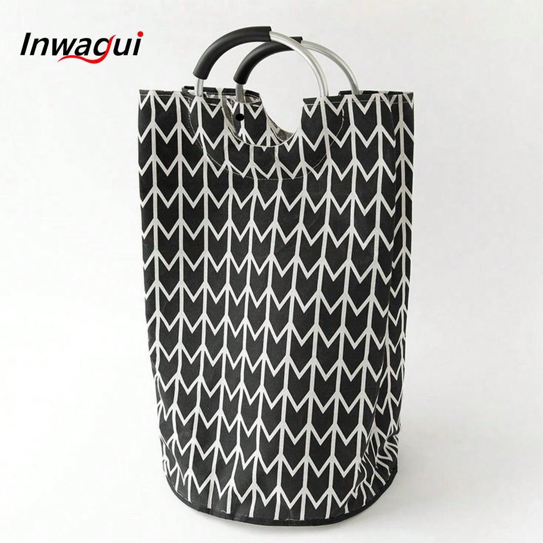 Inwagui 1pc Large Laundry Basket Laundry Hamper Bag Washing Bin Clothes ...
