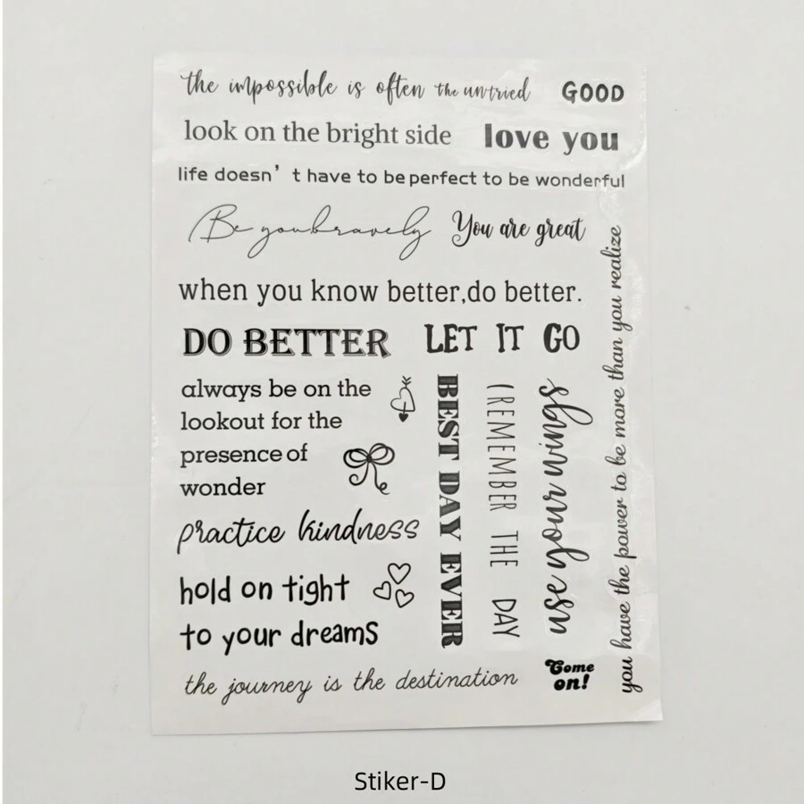 Inspirational Sticker Aesthetic Words Sticker Inspirational Quote ...