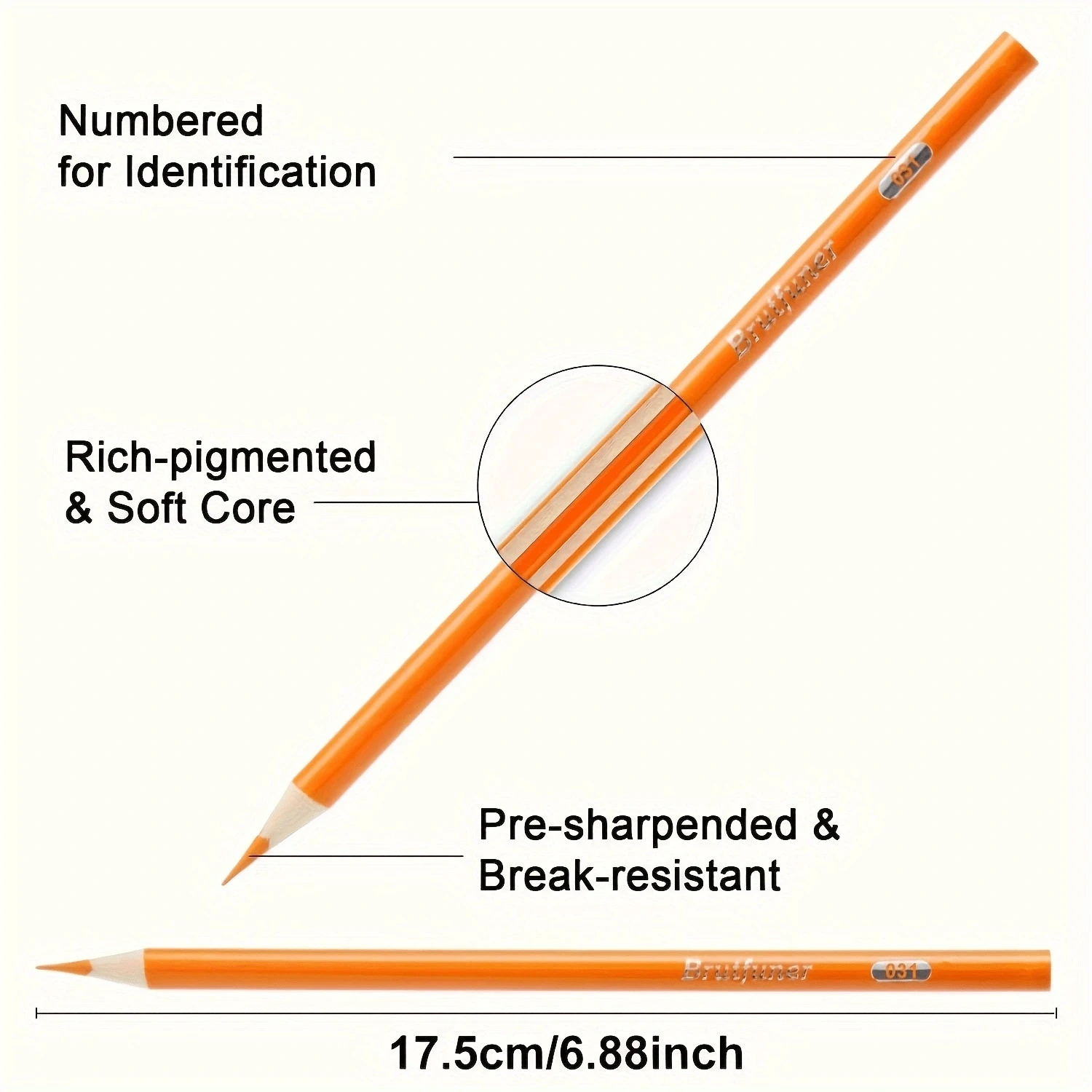 72 Regular Colored Pencils, Colored Pencils For Adult Coloring, Soft ...