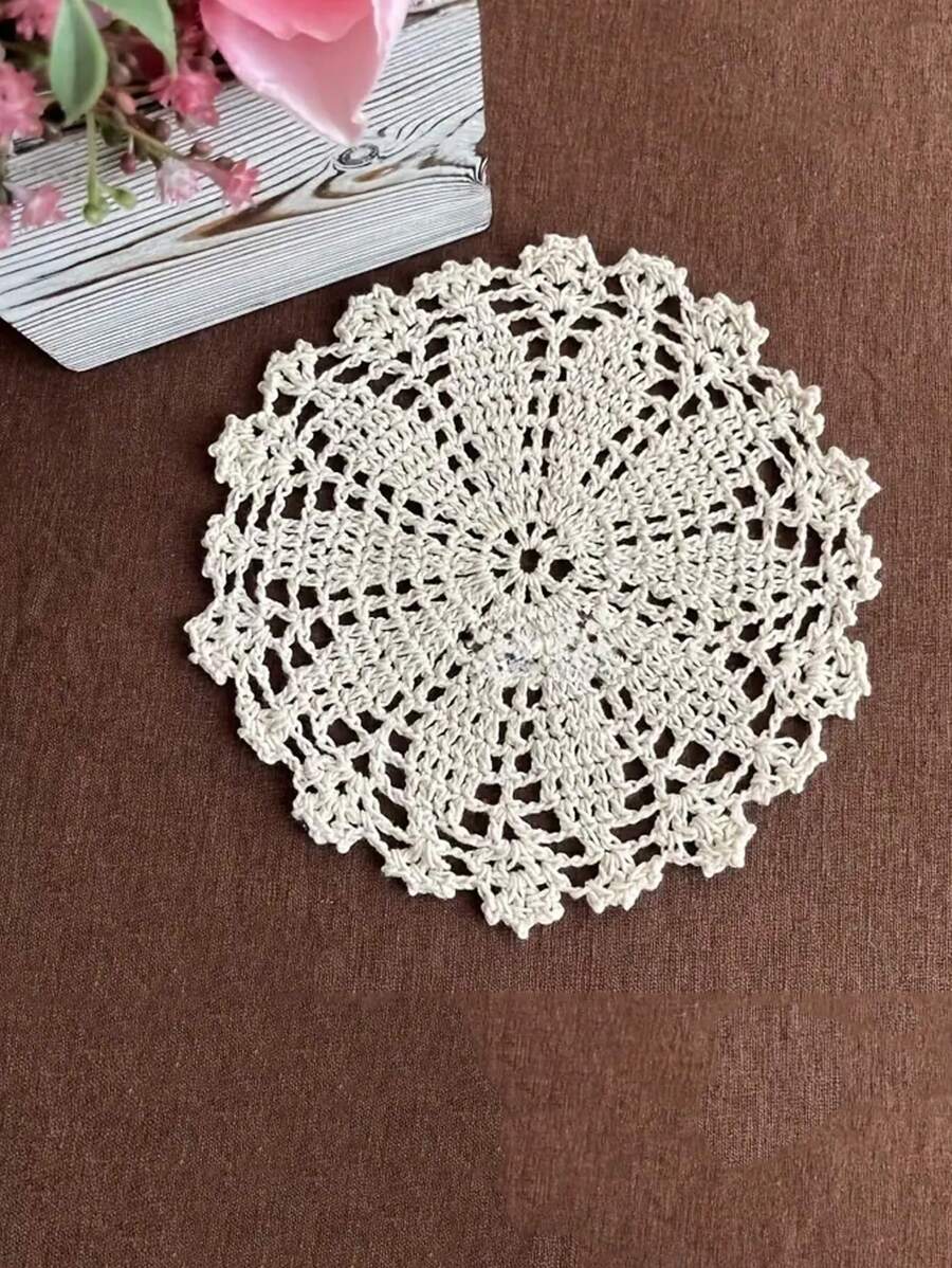 1pc Hand Crochet Round Lace Doilies For Table Wedding Decoration ...