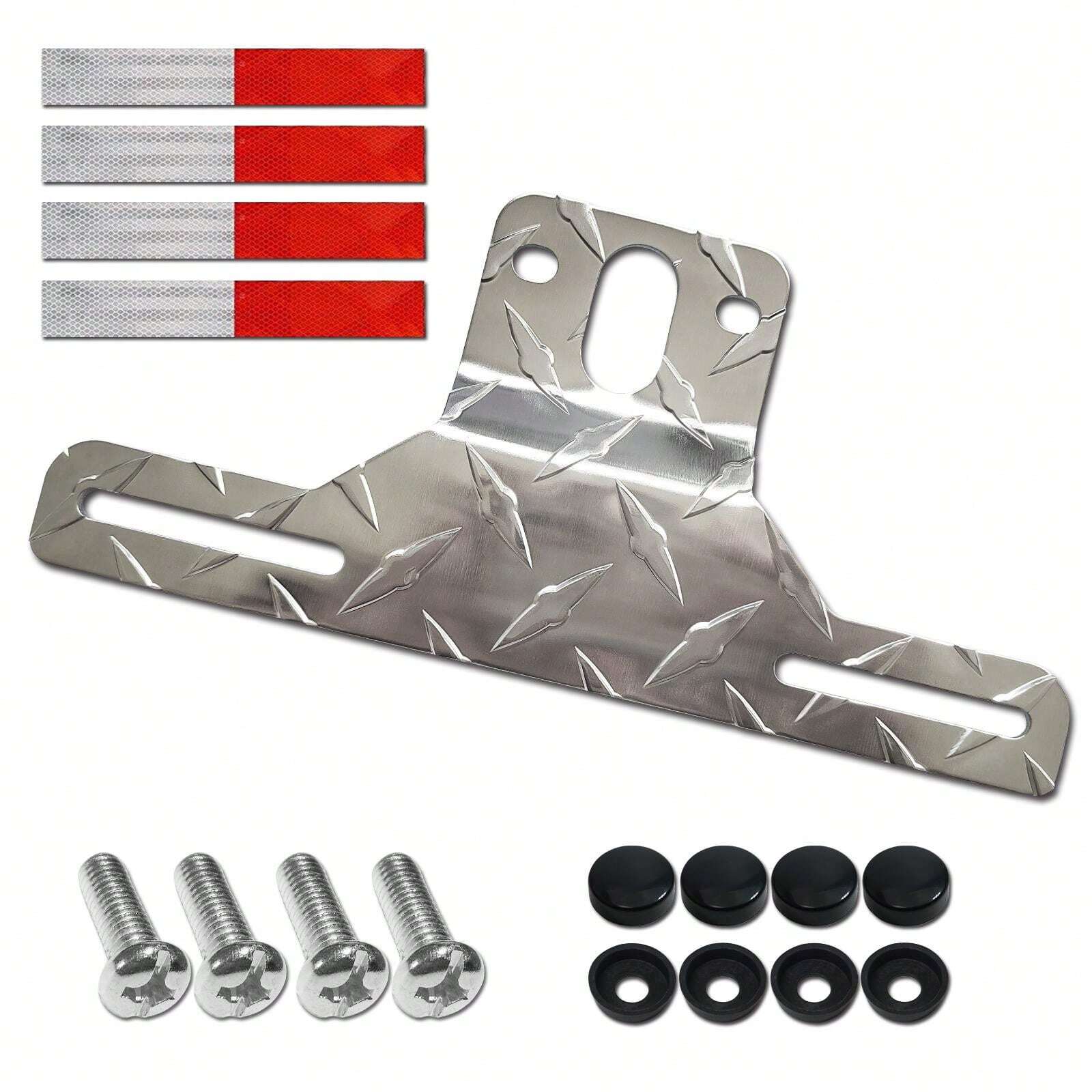 1 Pack Trailer License Plate Bracket Frame- Aluminum Heavy-Duty Bracket ...