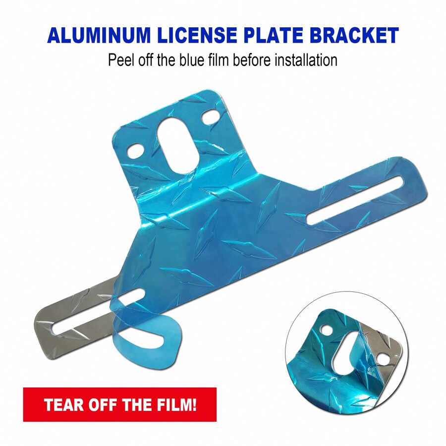 1 Pack Trailer License Plate Bracket Frame- Aluminum Heavy-Duty Bracket ...