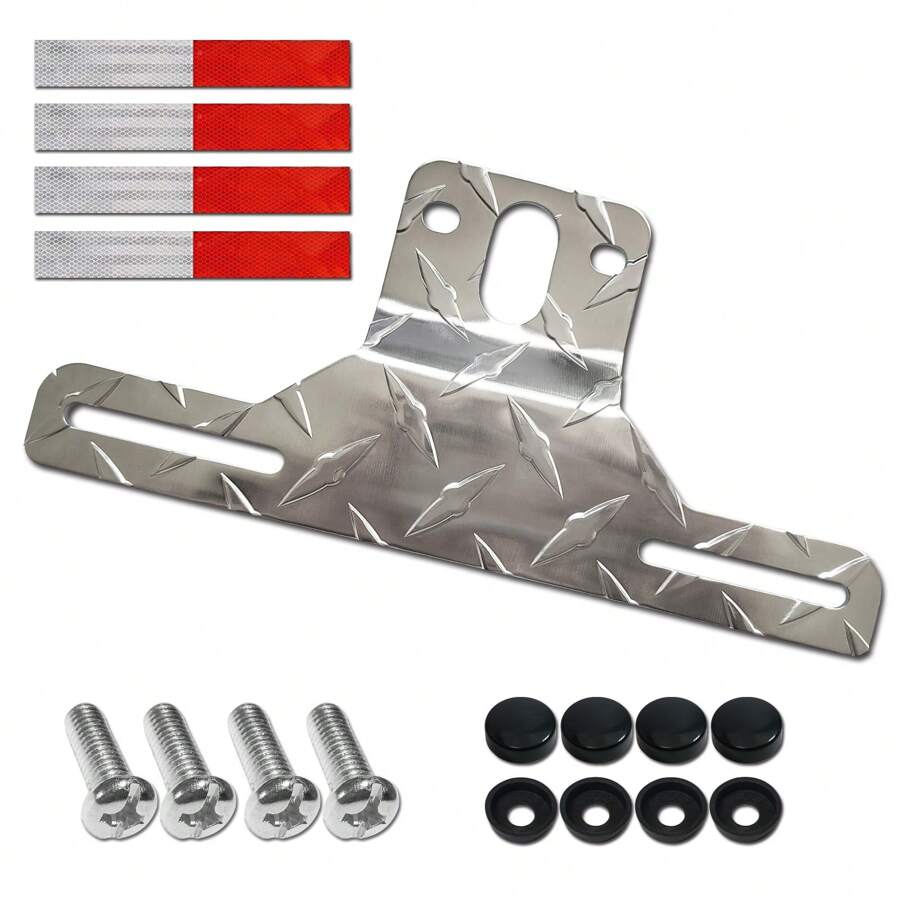 1 Pack Trailer License Plate Bracket Frame- Aluminum Heavy-Duty Bracket ...