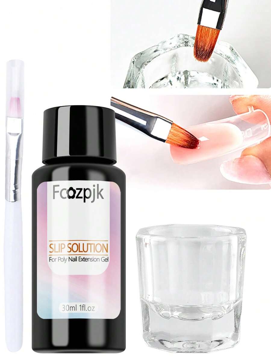 Nail Art Slip Solution Cleaner For Acrylic Application Can Quickly ...