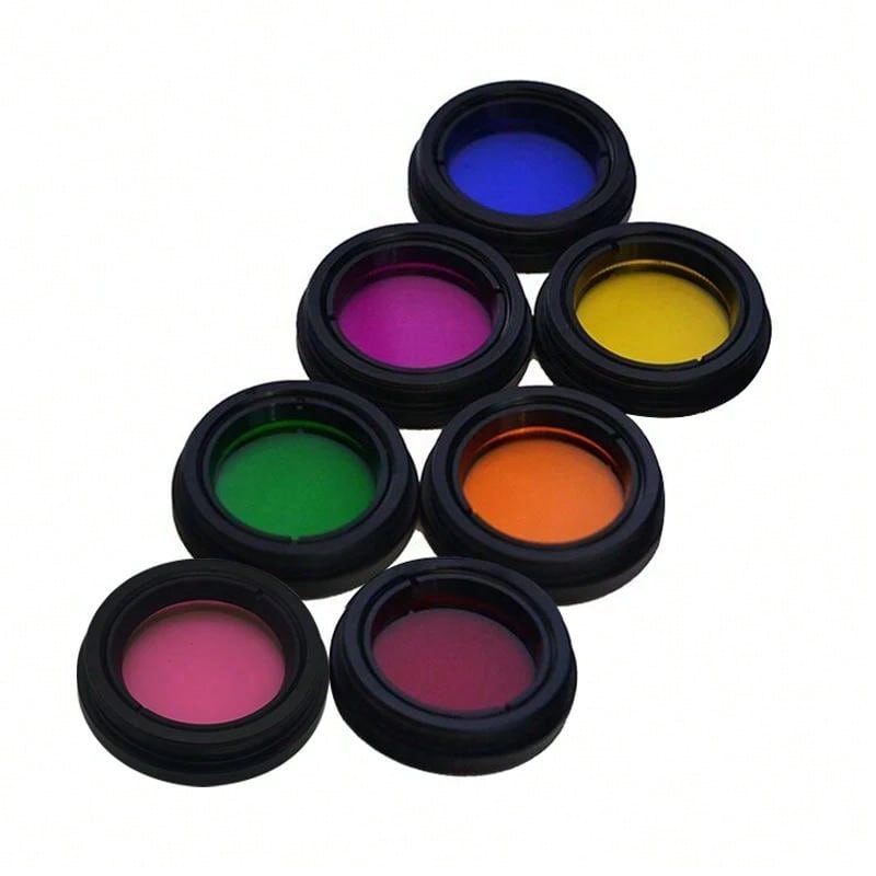 1.25 Inch 7 Color Astro Filters Set For Astronomical Telescopes Ocular ...
