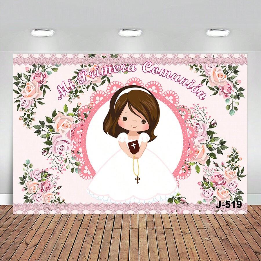 First Holy Backdrop God Bless Cross Flower Photography Background ...