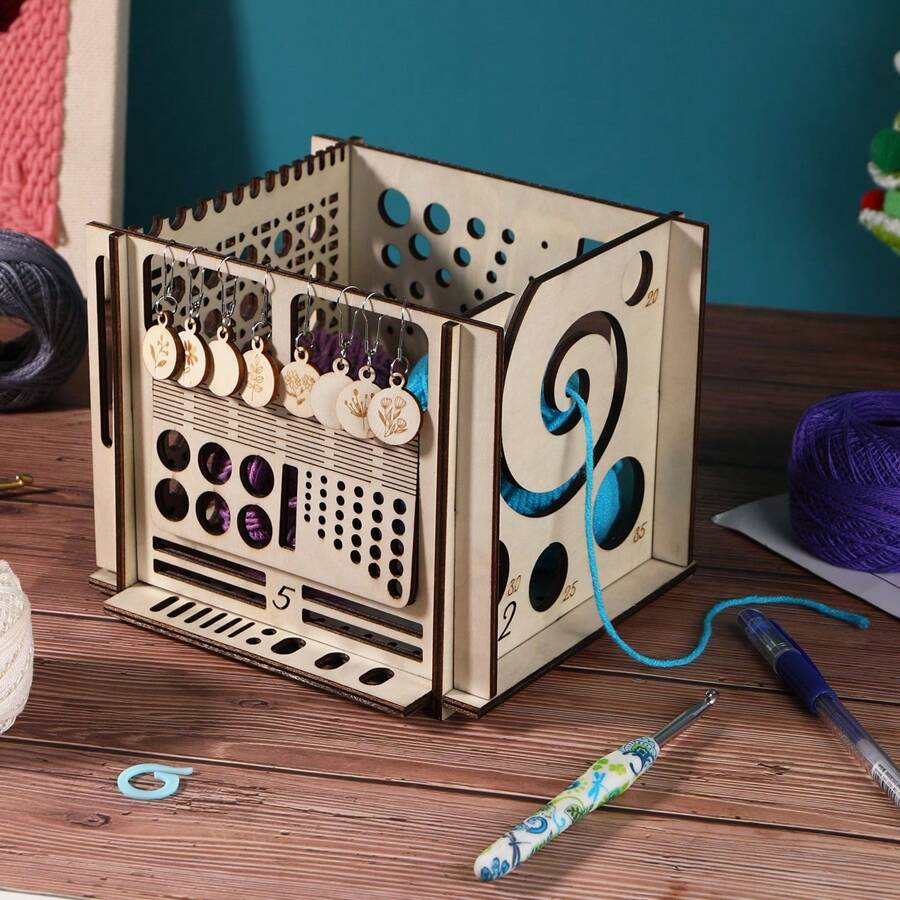 21PCS Knitters Multi-Tool:Yarn Bowl/Blocking Board /Knitting Needle ...