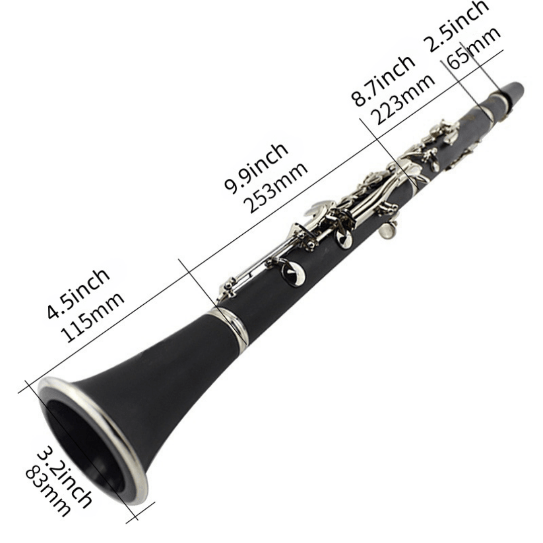 Clarinette En Si Bémol Cl-300k, Faite D'un Corps En Bois De Caoutchouc ...