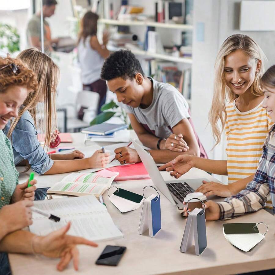 400 Pcs Blank Flash Cards, Index Cards With Binder Ring, Study Cards ...