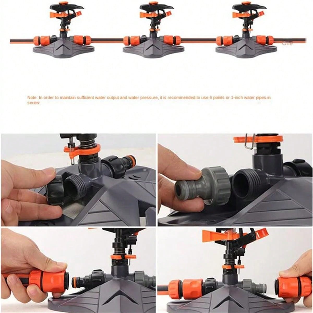 Automatic Garden Lawn Water Sprinklers 360 Degree Rotating Yard Lawn ...