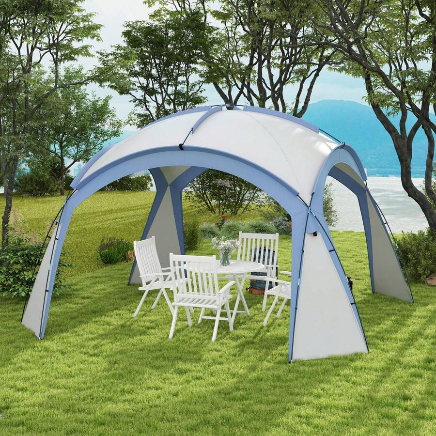 Outsunny 3.5 X 3.5M Camping Gazebo, Outdoor Event Shelter Dome Tent ...