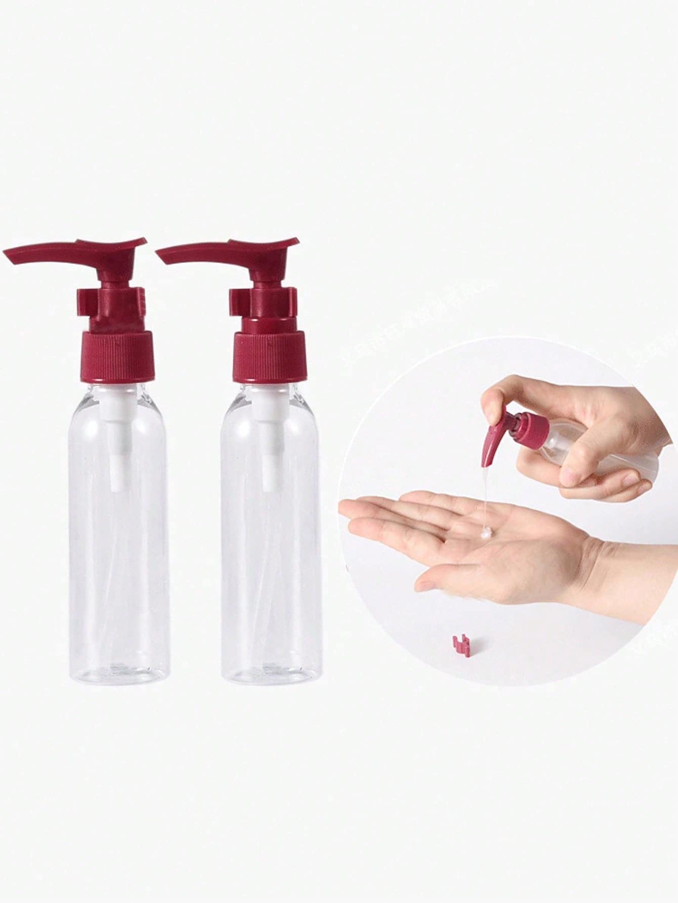 10pcs/Set Pink Pp Material Travel Bottle Set, Refillable, Portable ...