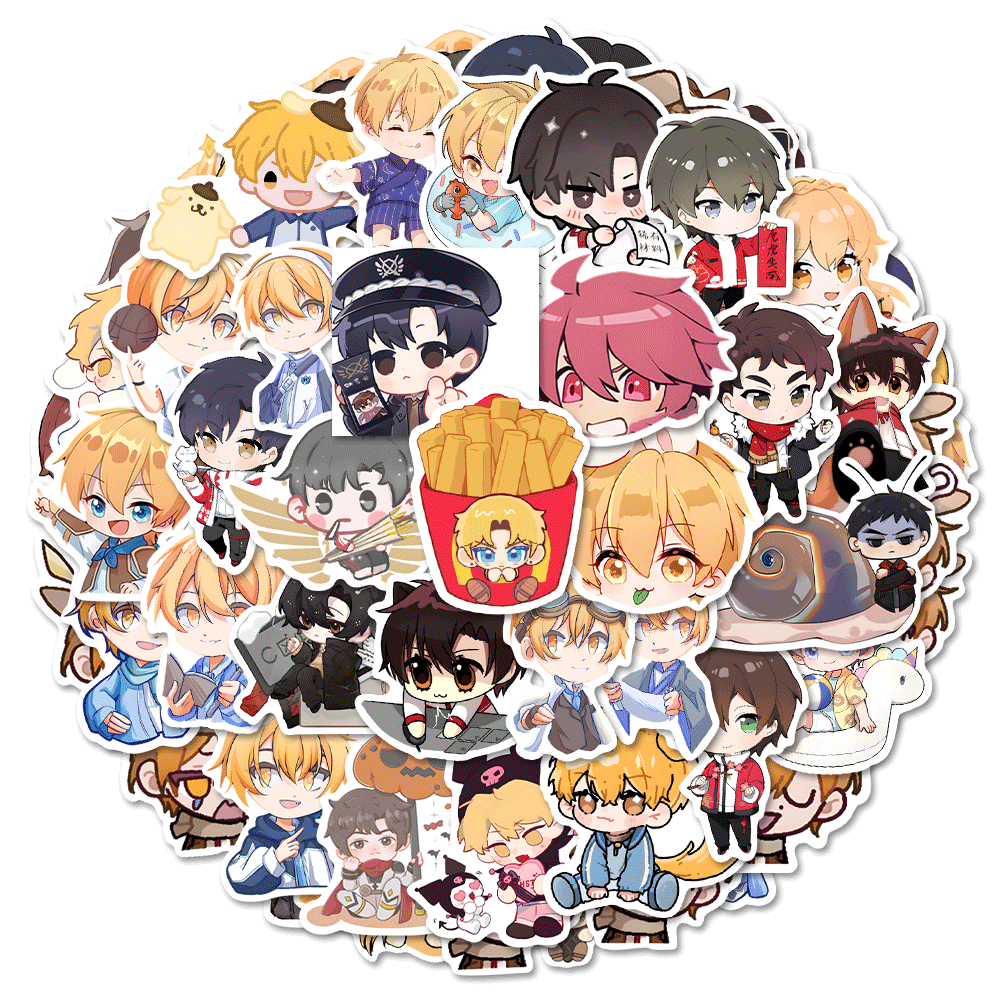 1 Packs Series Of Cartoons Graffiti Cross-Border Cartoon View Stickers ...