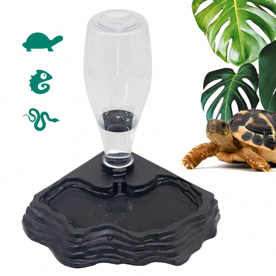 Reptile Water Feeder, Automatic Turtle Water Dispenser Waterer Feeder ...
