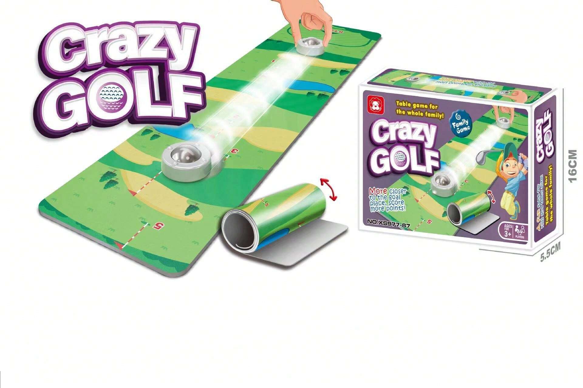 Game Board Style Curling Golf Table Game, Interactive Battle Game ...