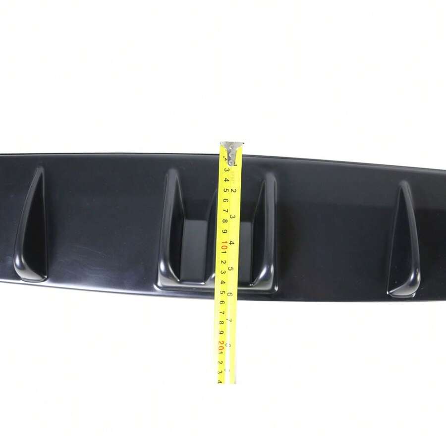Rear Diffuser Universal Fitment, V5 Style Unpainted Black ABS Plastic ...