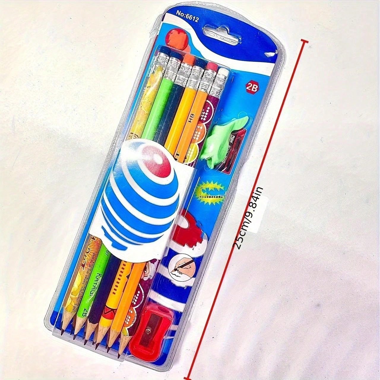 12pcs/Pack Pencils With Pencil Sharpener And Pencil Grip, Student ...