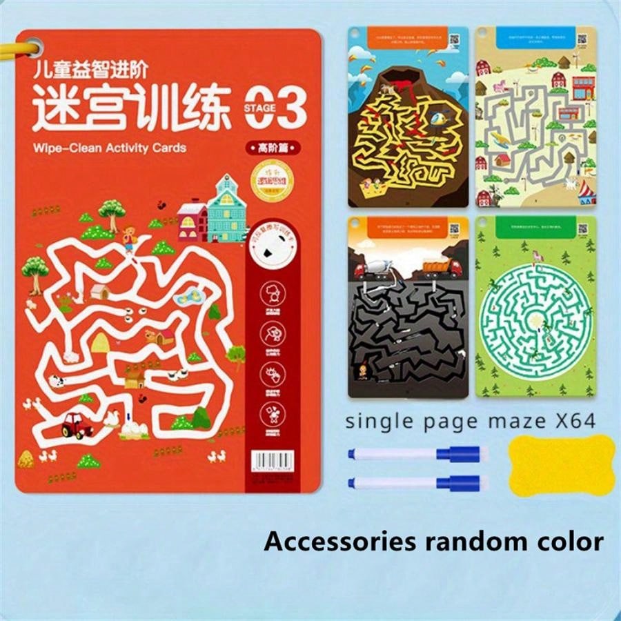 Maze Training Book, Whole Brain Thinking And Intelligence Development ...