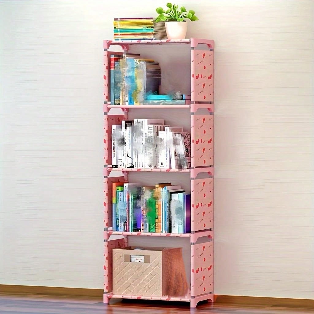 4/5-Tier Easy-To-Assemble Bookshelf, Bookcase, Desk Organizer, Modern ...