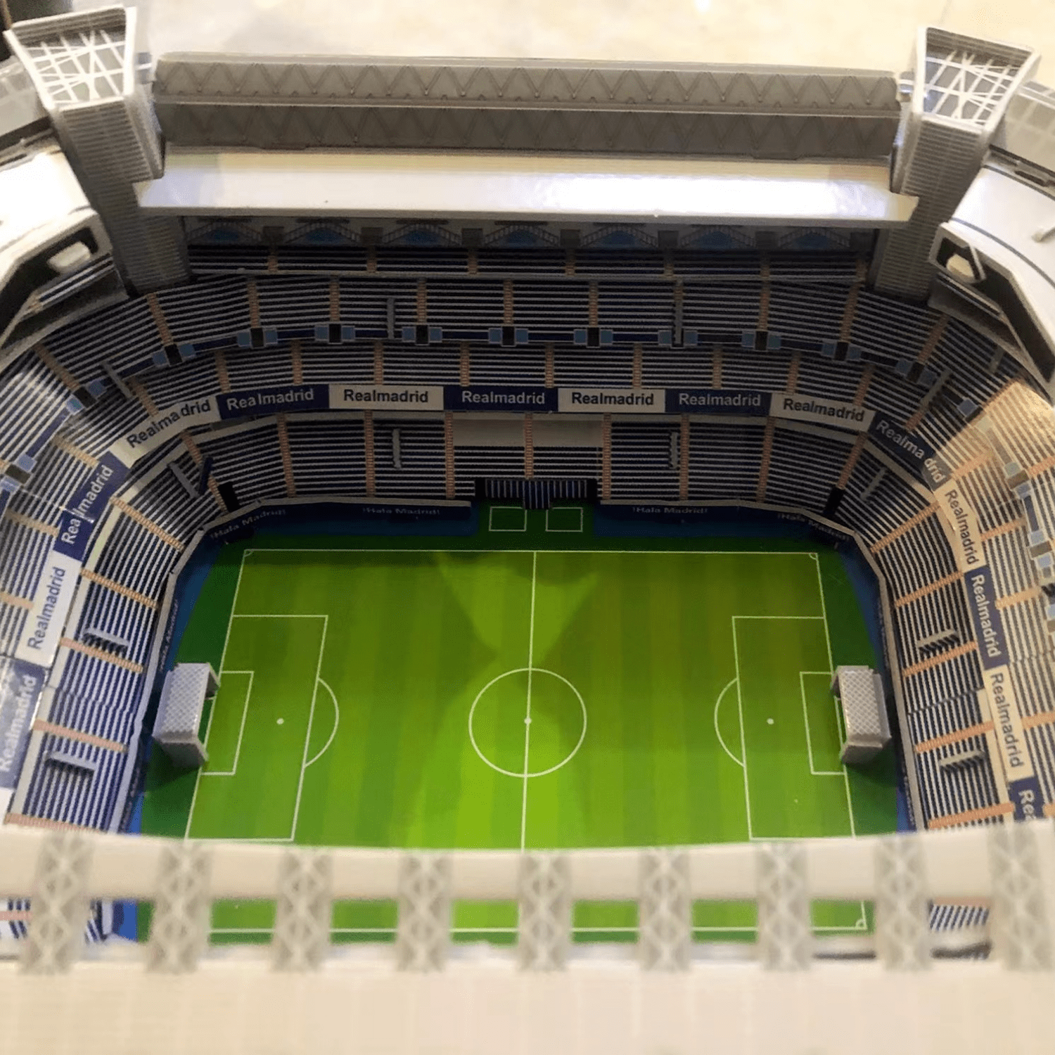 A Large-Sized 3D Paper Puzzle Of The Bernabeu Stadium Model, A Gift For ...
