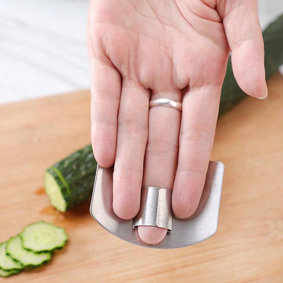 1pc Stainless Steel Finger Guard, Arc-Shaped Hand Guard For Chopping ...