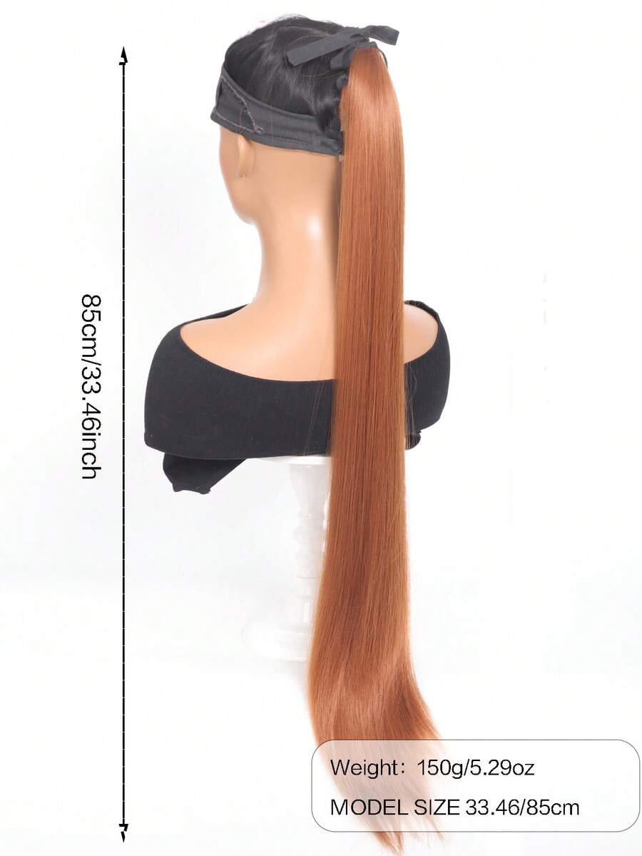 18-34 Inch Extra Long Straight Ponytail Synthetic Ponytail Hair ...