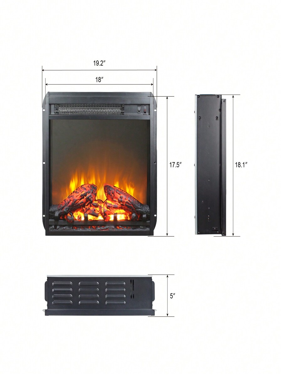 18 Inch Fireplace Inserts Electric Heater, Electric Fireplace Heater ...