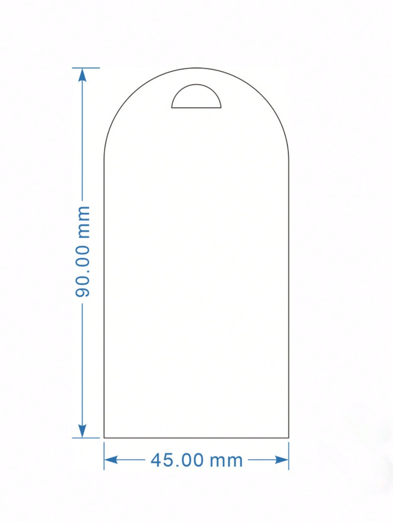 102Pcs Clear Frosted Arch Acrylic Sign Blank Arch Luggage Tags Wedding ...