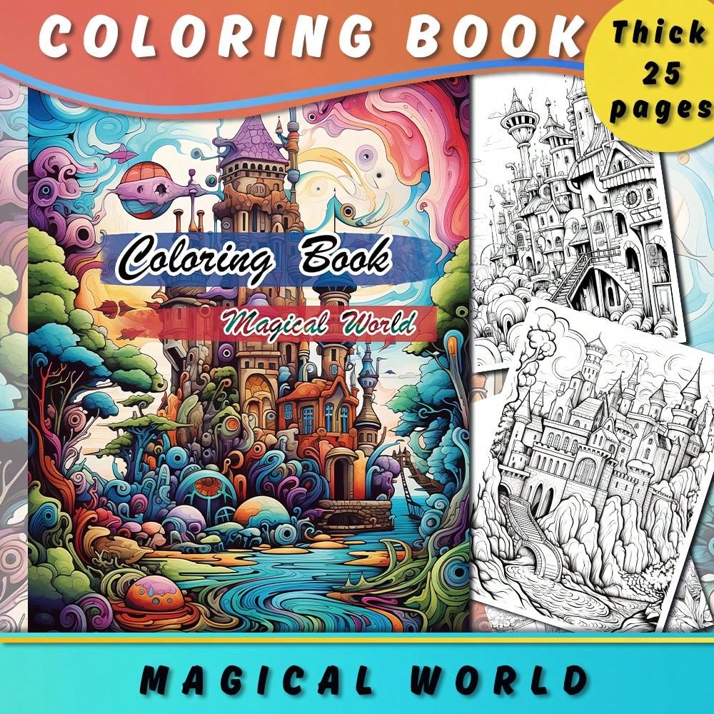 (Original, Brand New, Thick Paper) Adult Coloring Book - Positive ...
